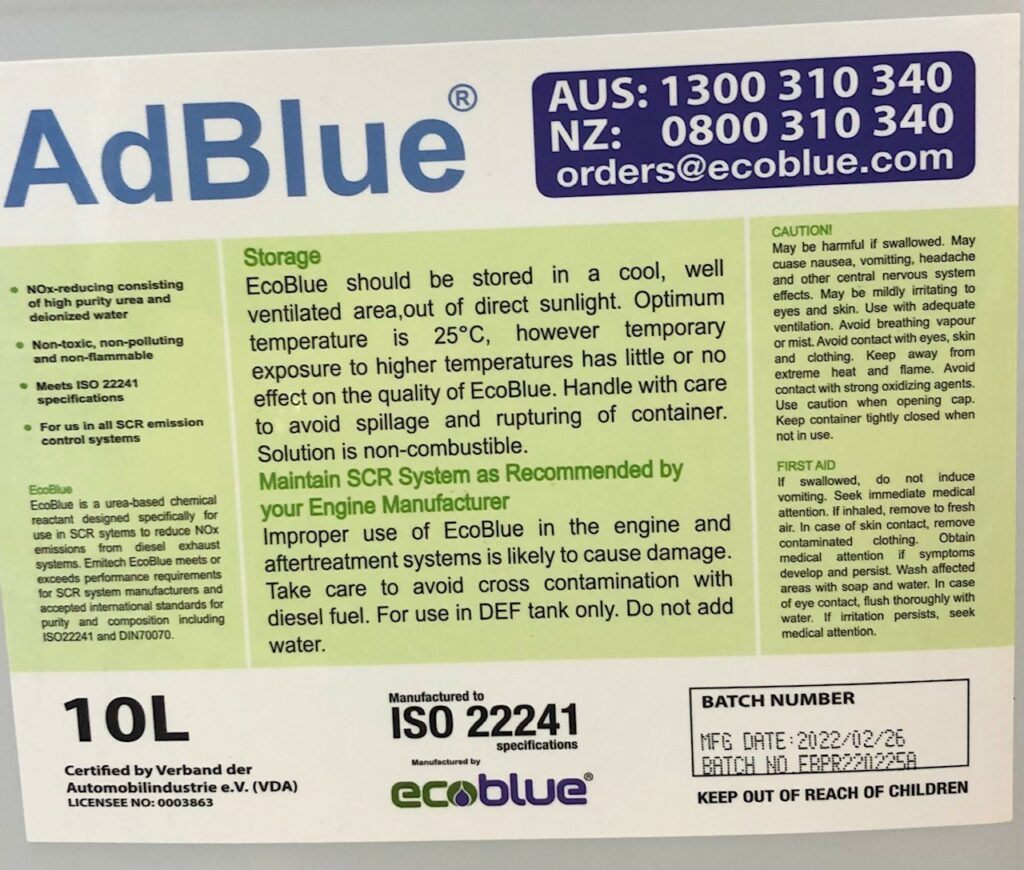 ADBLUE10- ECOBLUE 10litre - Diesel Parts NZ